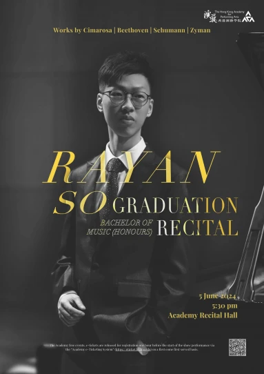 Academy Bachelor of Music (Honours) Degree Graduation Recital: So Ho ...